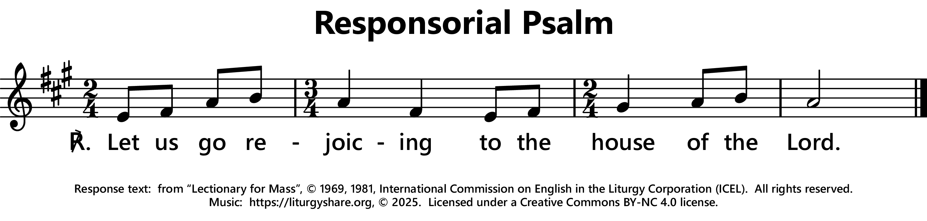 Our Lord Jesus Christ, King of the Universe: Responsorial Psalm, Year C
